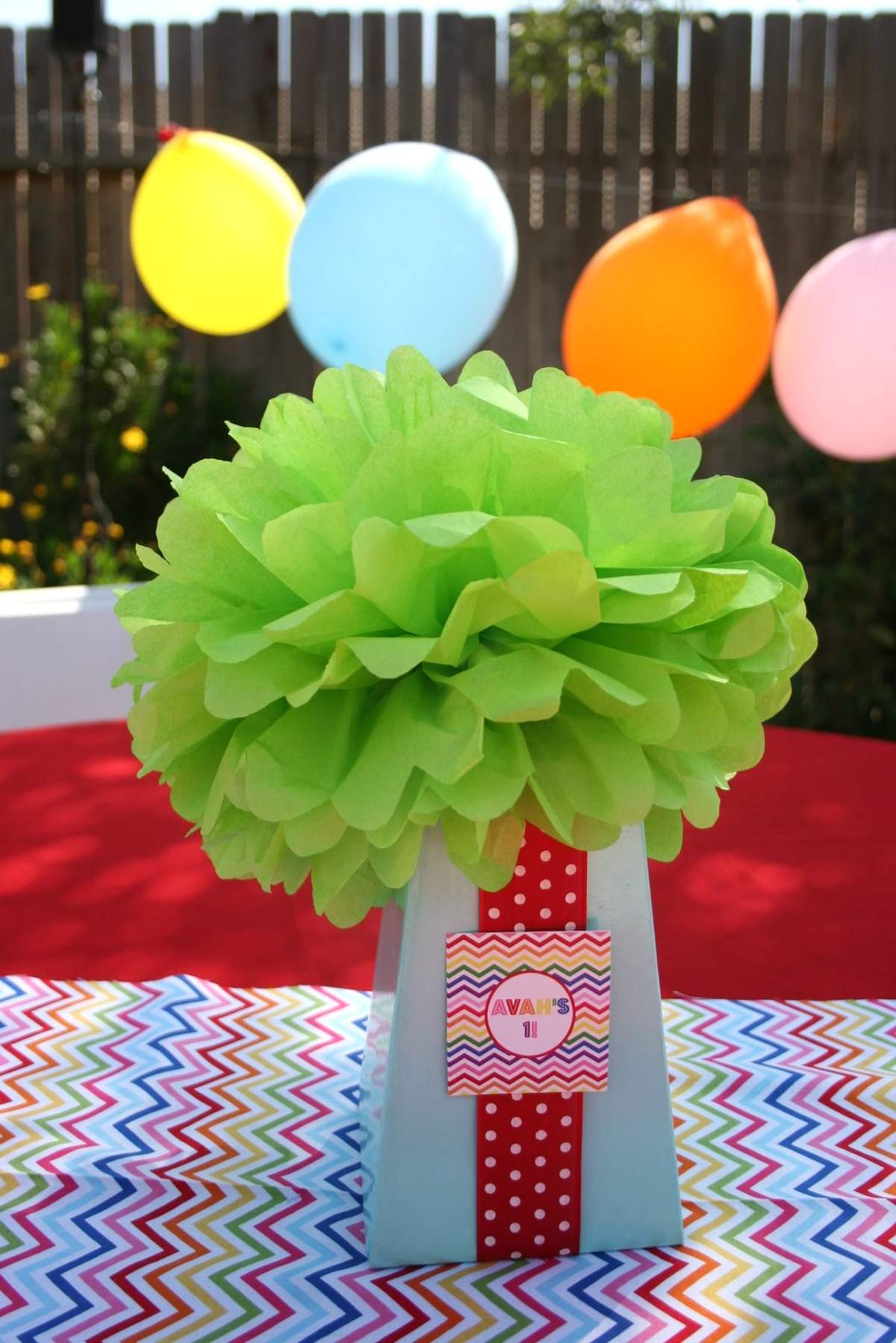 Rainbow Chevron/Candy Birthday Party Ideas | Photo 10 of 23 | Catch My ...