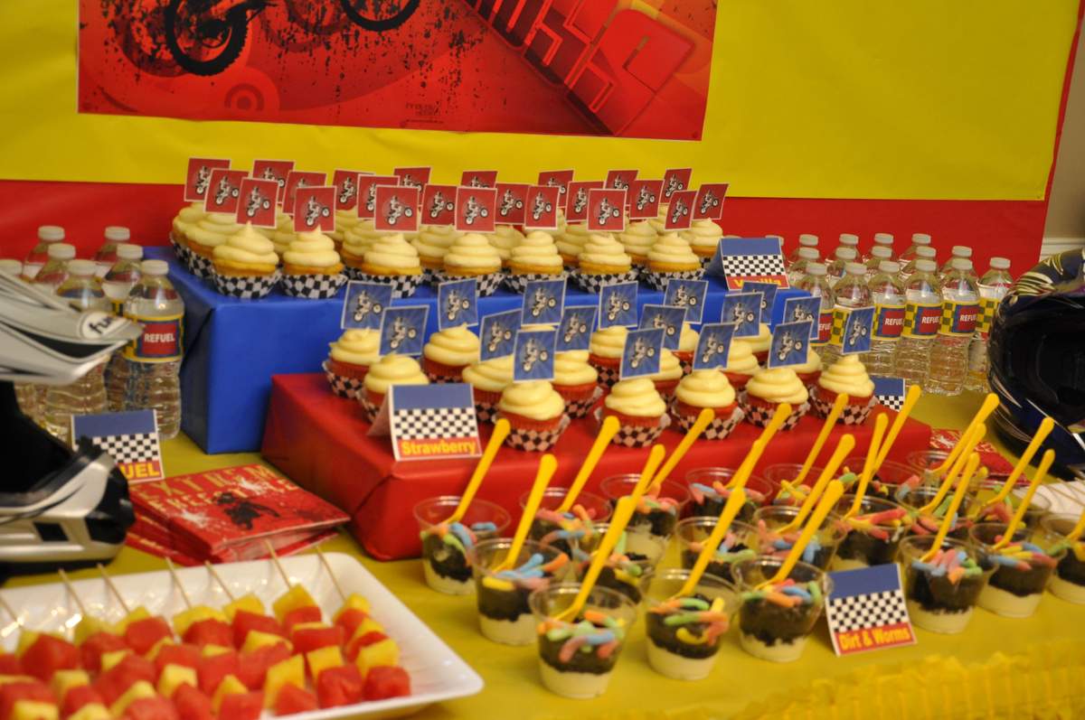 Motorcross Birthday Party Ideas | Photo 1 of 26 | Catch My Party