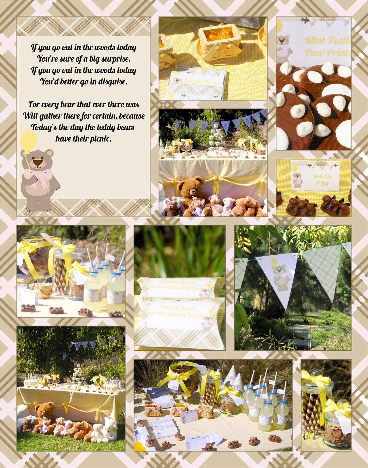 Teddy Bear Picnic Birthday Party Ideas | Photo 1 of 36 | Catch My Party