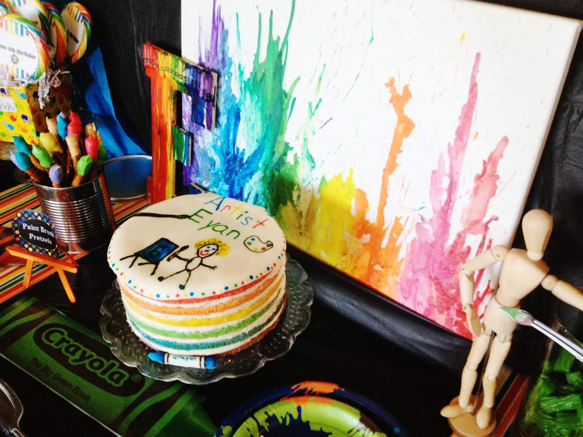 Art Party Birthday Party Ideas | Photo 4 of 47 | Catch My Party