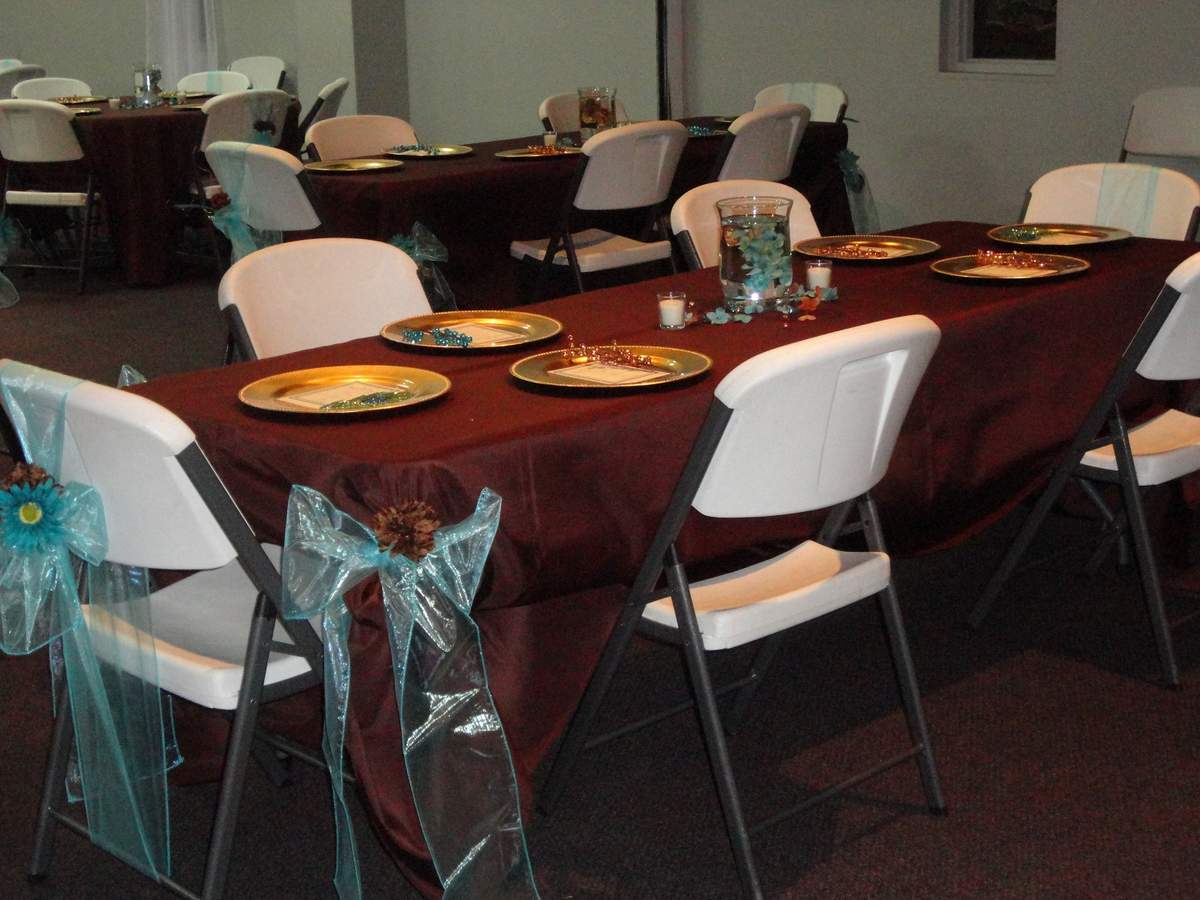 Turquoise, brown and white Birthday Party Ideas | Photo 9 of 21 | Catch ...