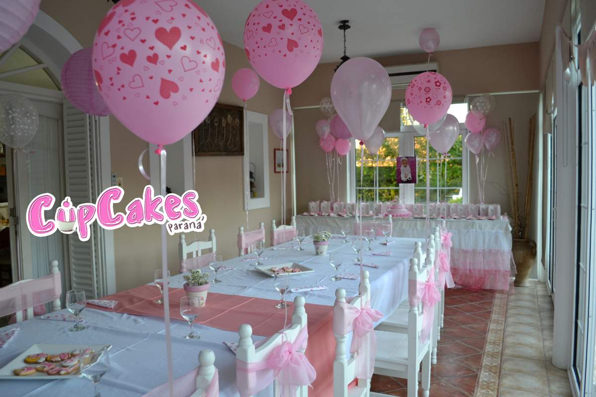 soft pink Baptism Party Ideas | Photo 9 of 12 | Catch My Party