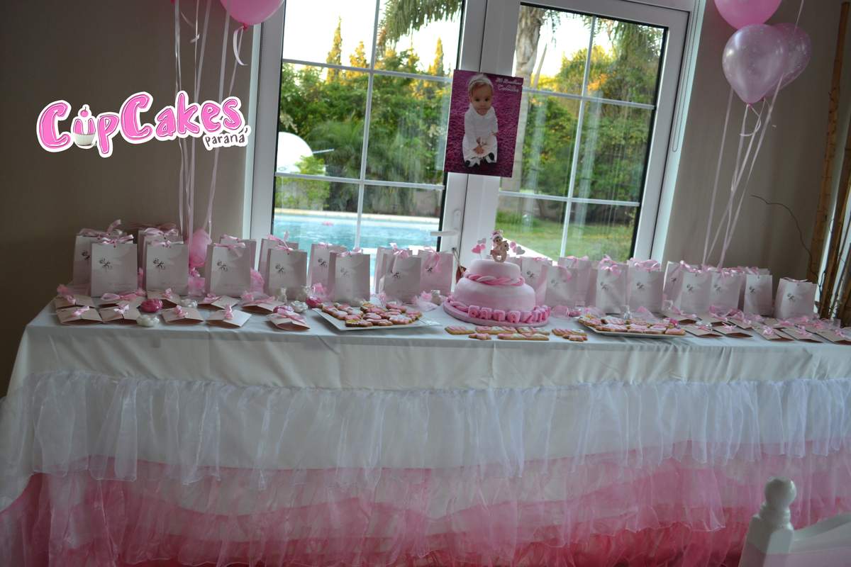 soft pink Baptism Party Ideas | Photo 7 of 12 | Catch My Party