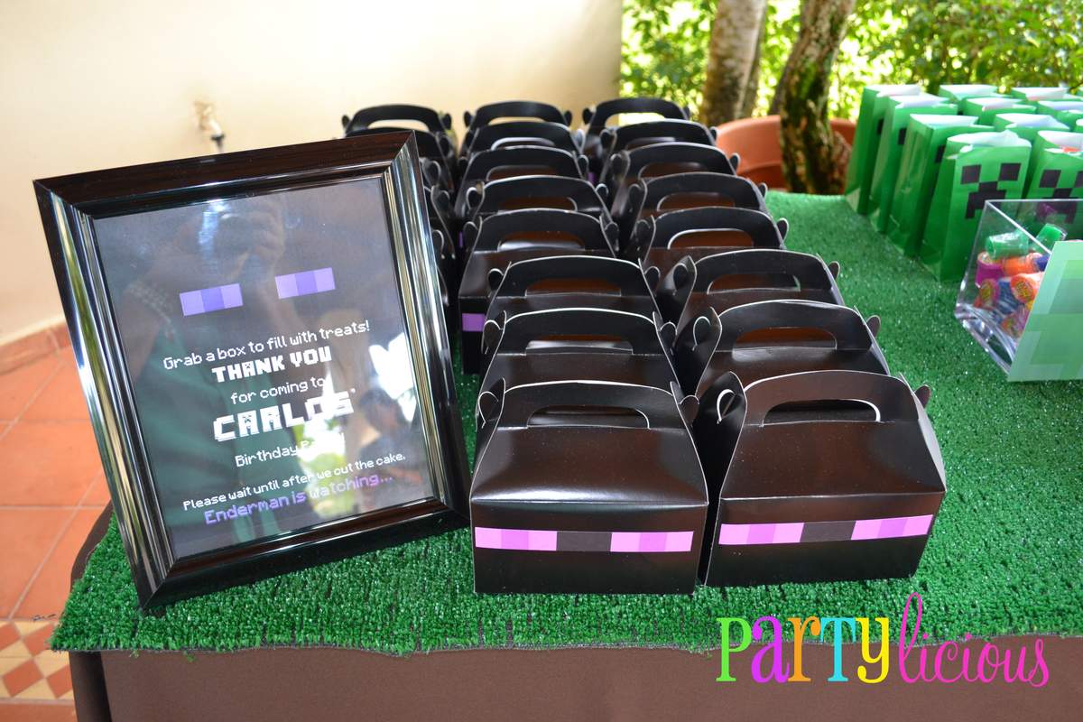 Minecraft Birthday Party Birthday Party Ideas | Photo 13 of 31 | Catch ...
