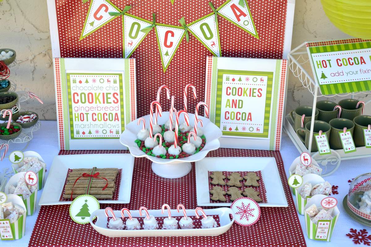 Cookies and Cocoa Party Christmas/Holiday Party Ideas | Photo 9 of 31 ...