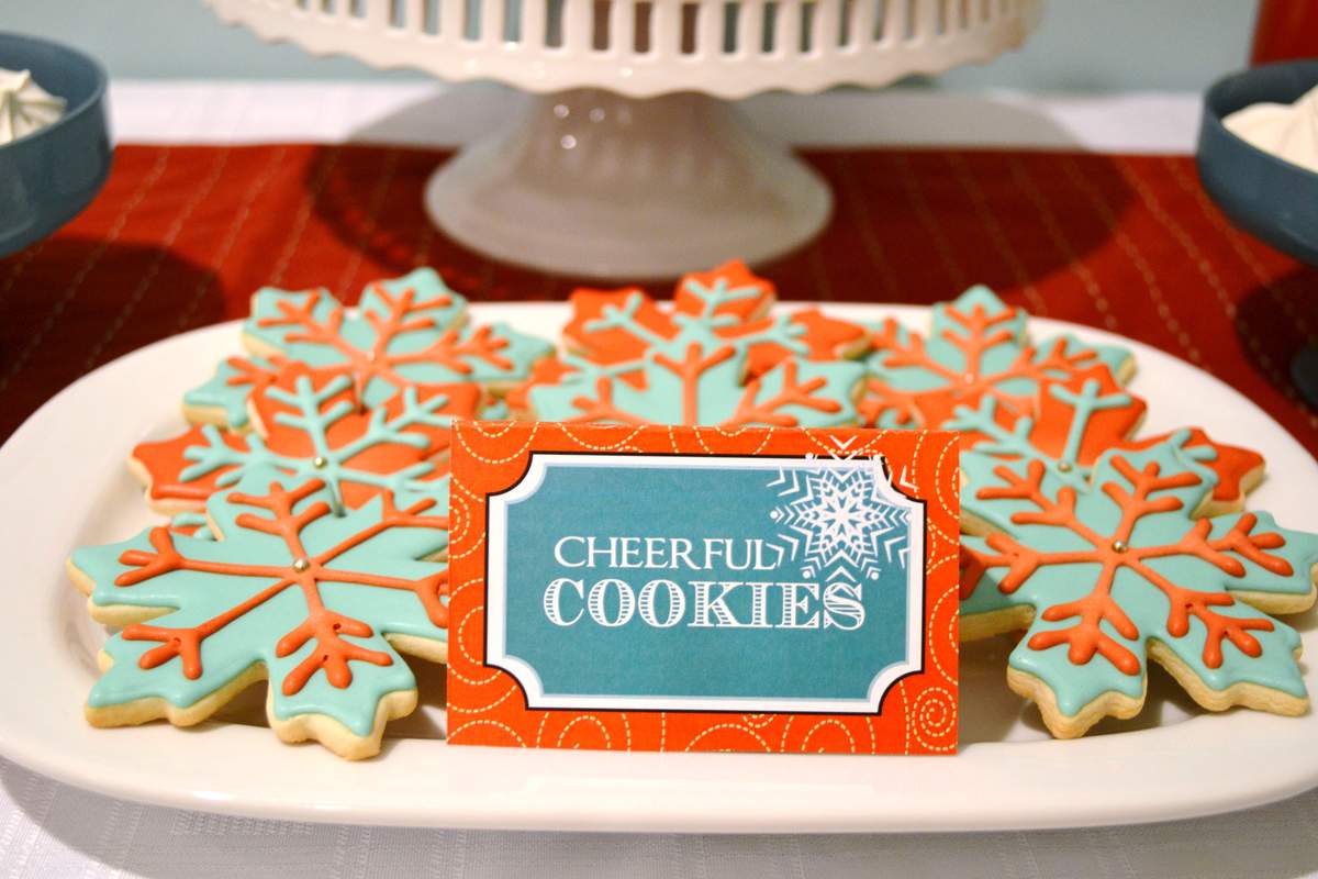 Winter Snow Theme Birthday Party Ideas | Photo 2 of 10 | Catch My Party