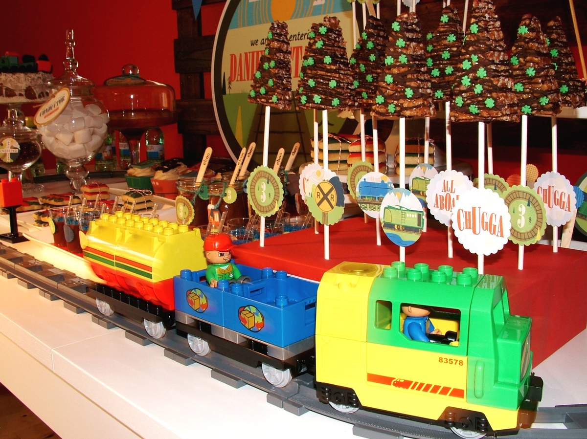 Vintage Trains Birthday Party Ideas | Photo 2 of 14 | Catch My Party