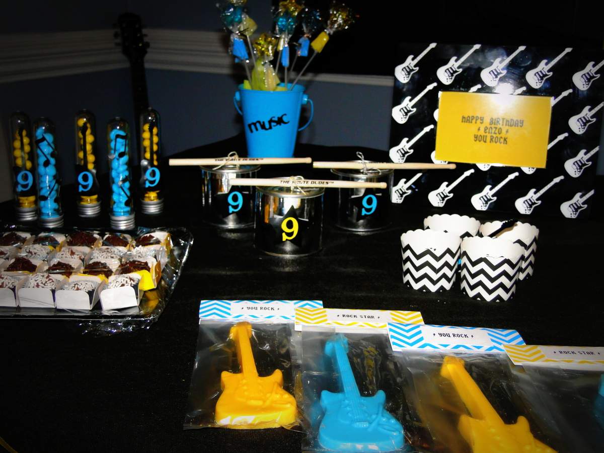 Guitar, music, Rock and Roll , Rock star Birthday Party Ideas | Photo 5 ...