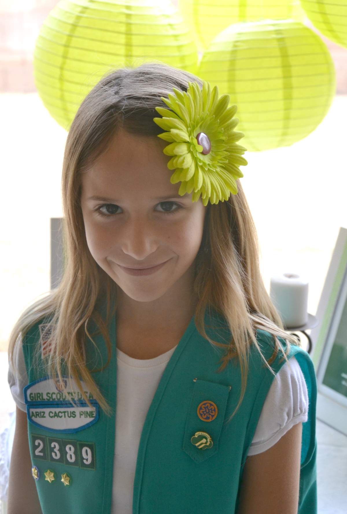 Pink and green Girl Scouts Party Ideas | Photo 2 of 24 | Catch My Party