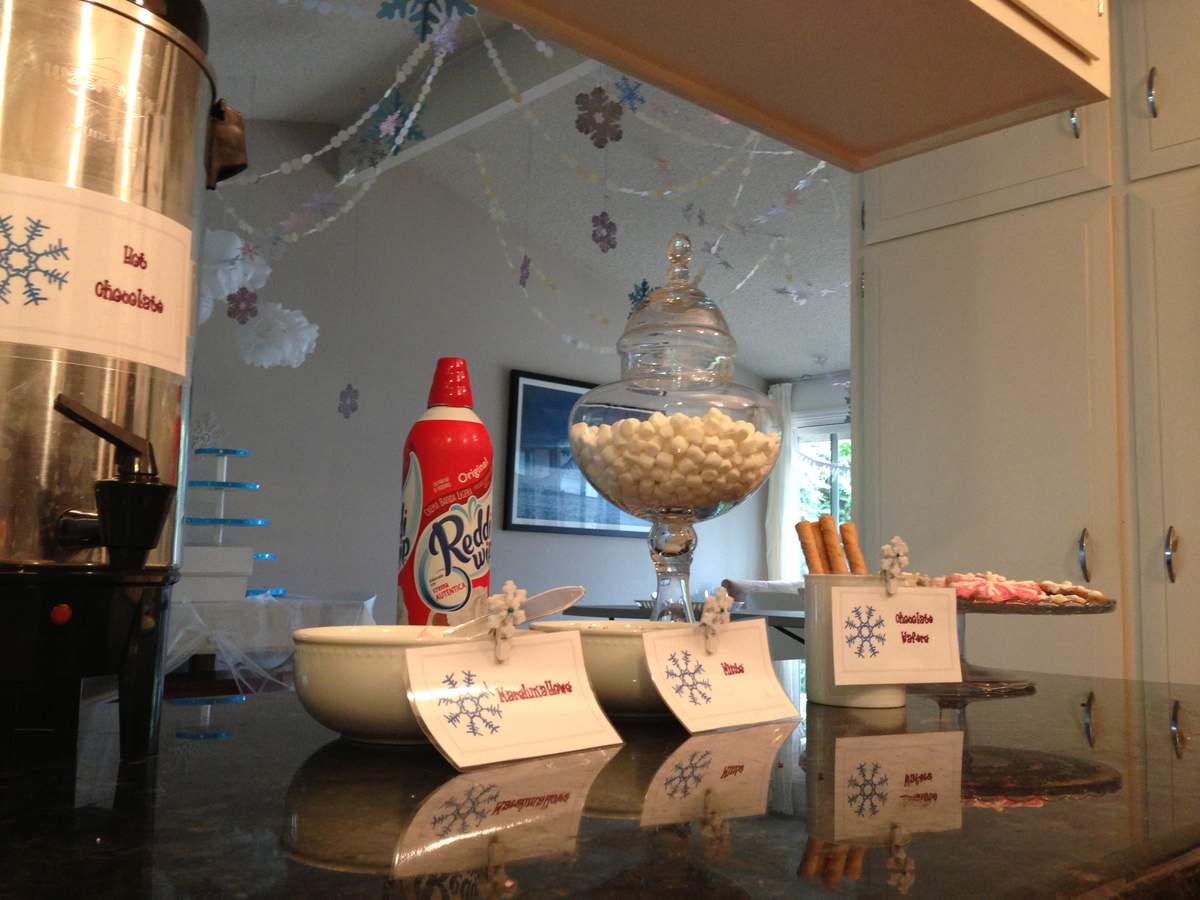 Winter Wonderland Snowflake Birthday Party Ideas | Photo 1 of 35 ...