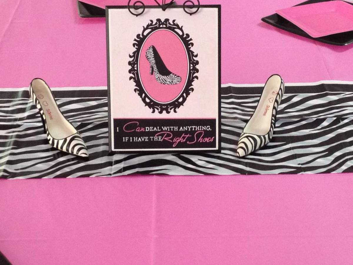 Pink/Zebra Theme Baby Shower Party Ideas | Photo 1 of 13 | Catch My Party