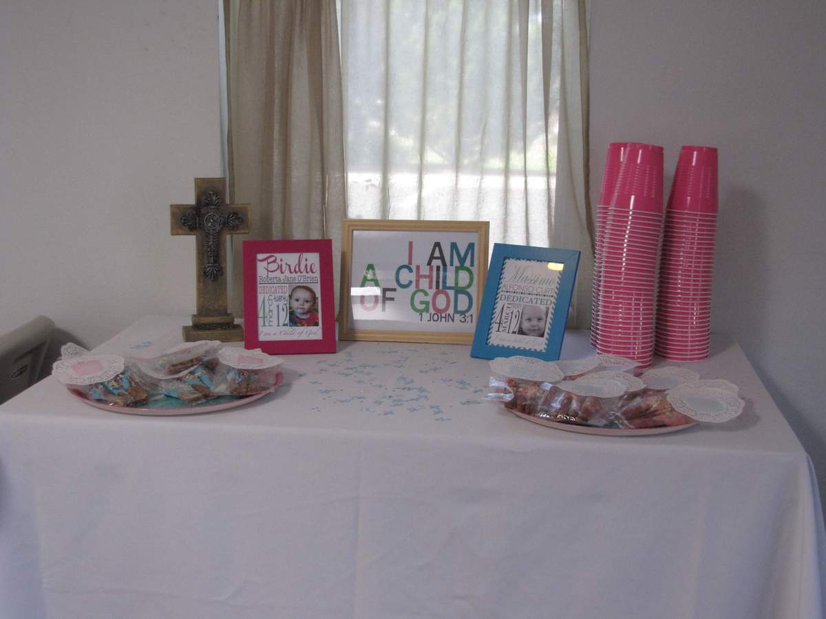 Baptism/Dedication Party Baptism Party Ideas | Photo 1 of 6 | Catch My ...