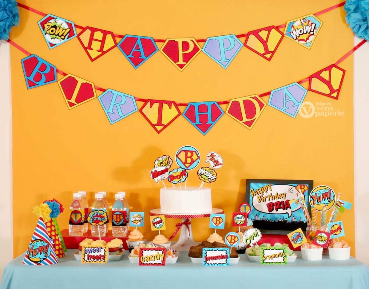 Super Hero Birthday Party Ideas | Photo 2 of 28 | Catch My Party