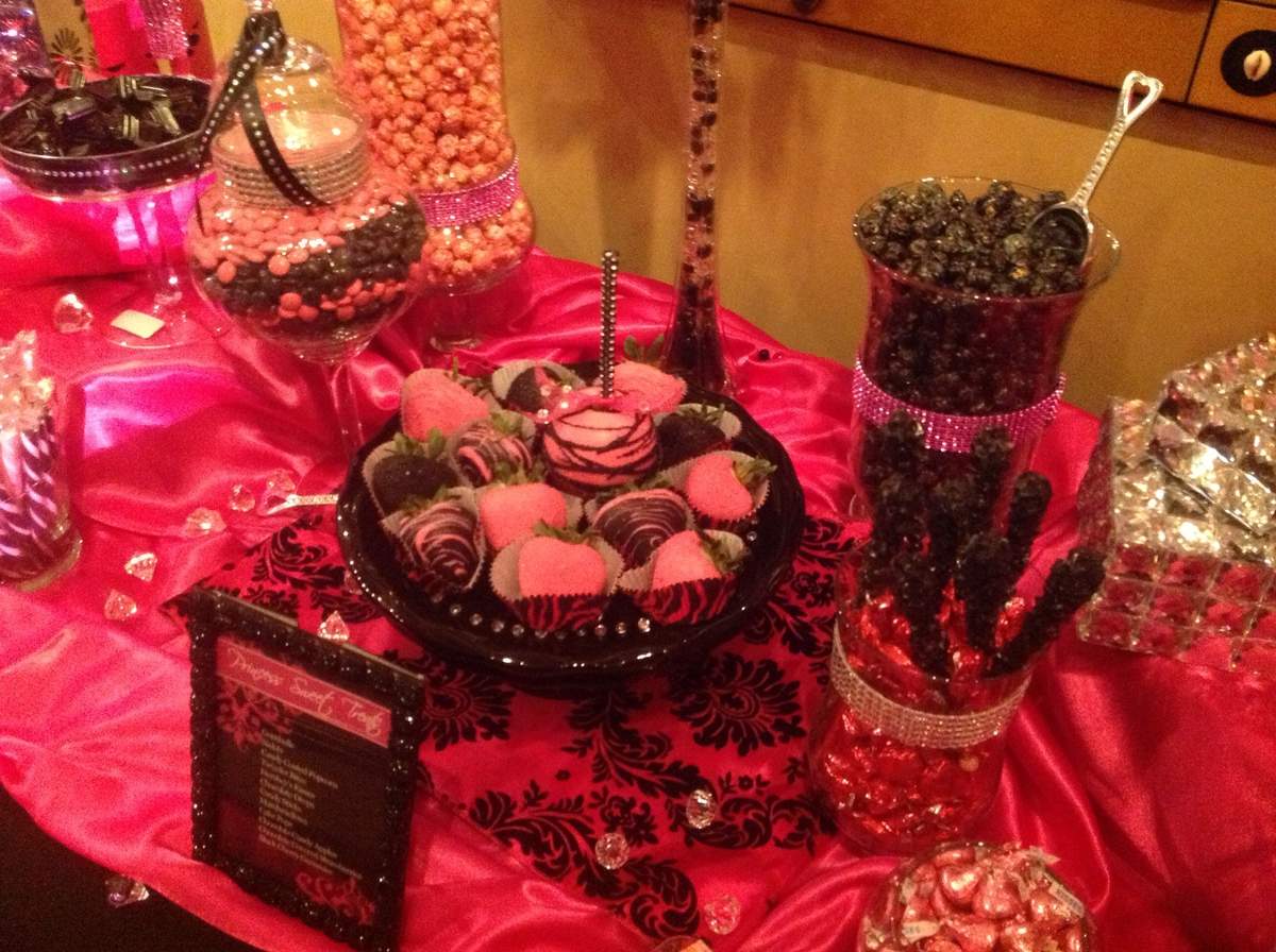 Hot Pink and Black Launch Party Party Ideas | Photo 7 of 10 | Catch My ...
