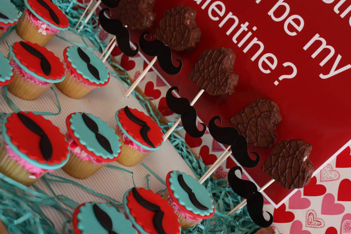 mustache party Valentine's Day Party Ideas | Photo 3 of 23 | Catch My Party