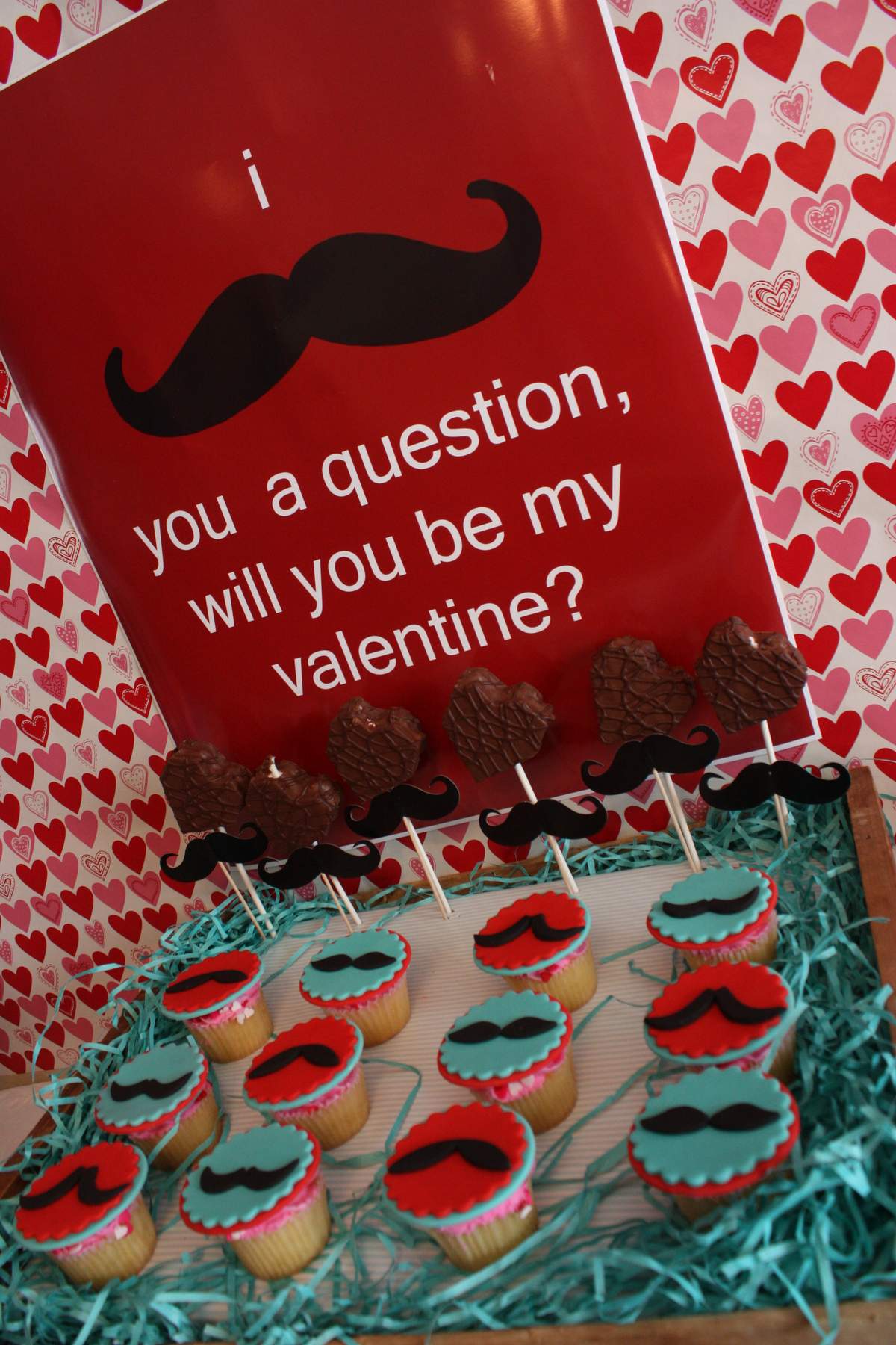 mustache party Valentine's Day Party Ideas | Photo 10 of 23 | Catch My ...