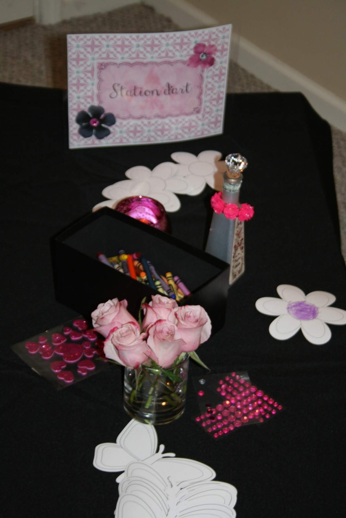 Parisian, French, Paris, Pink, Pink and black Birthday Party Ideas ...