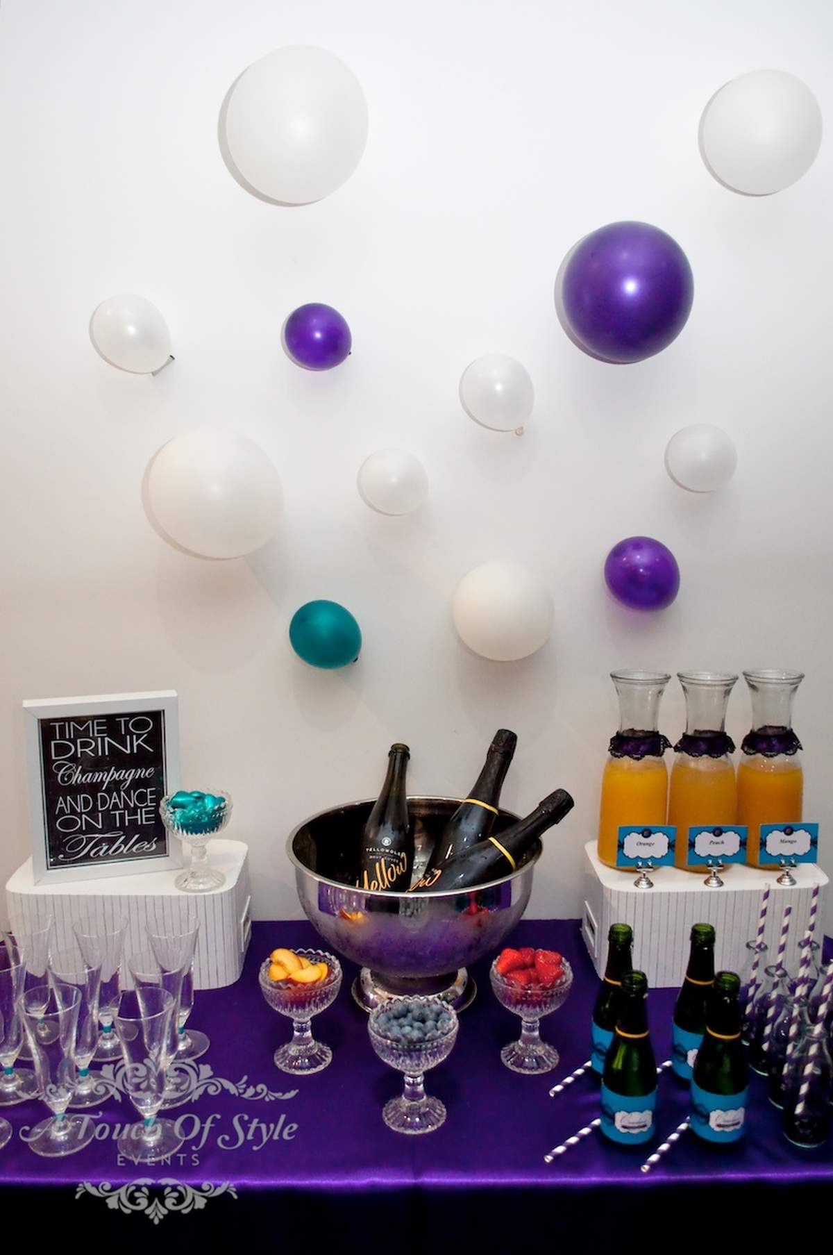 Purple and Teal Birthday Party Ideas | Photo 5 of 23 | Catch My Party