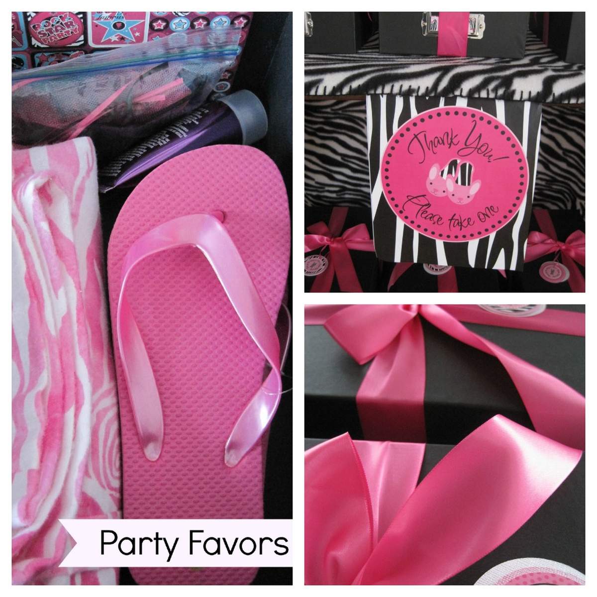 Pink/Zebra Theme Birthday Party Ideas | Photo 10 of 16 | Catch My Party