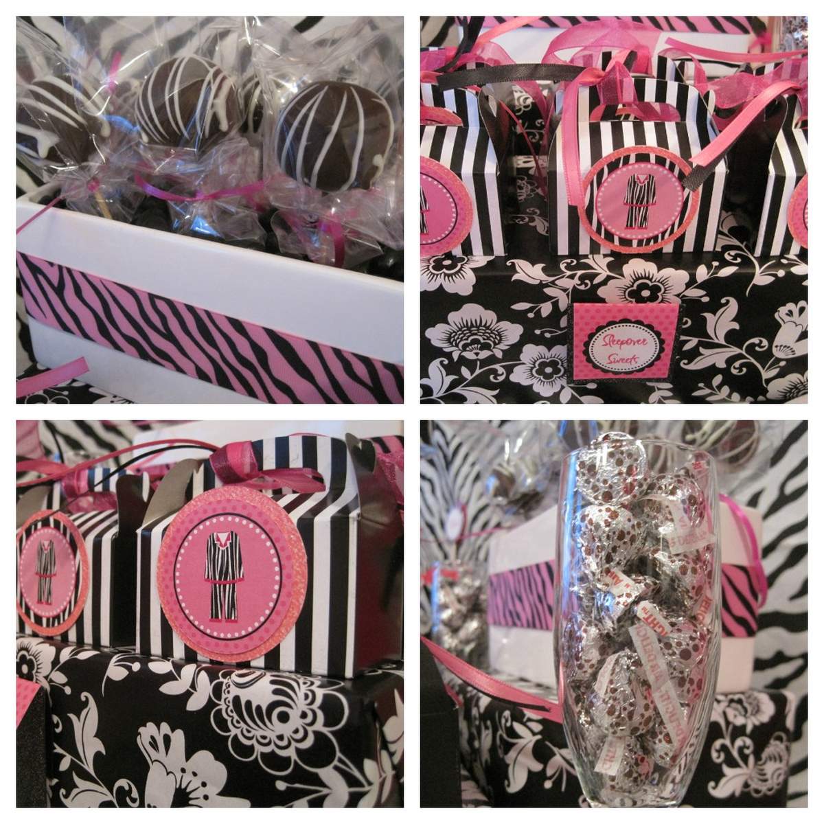 Pink/Zebra Theme Birthday Party Ideas | Photo 10 of 16 | Catch My Party