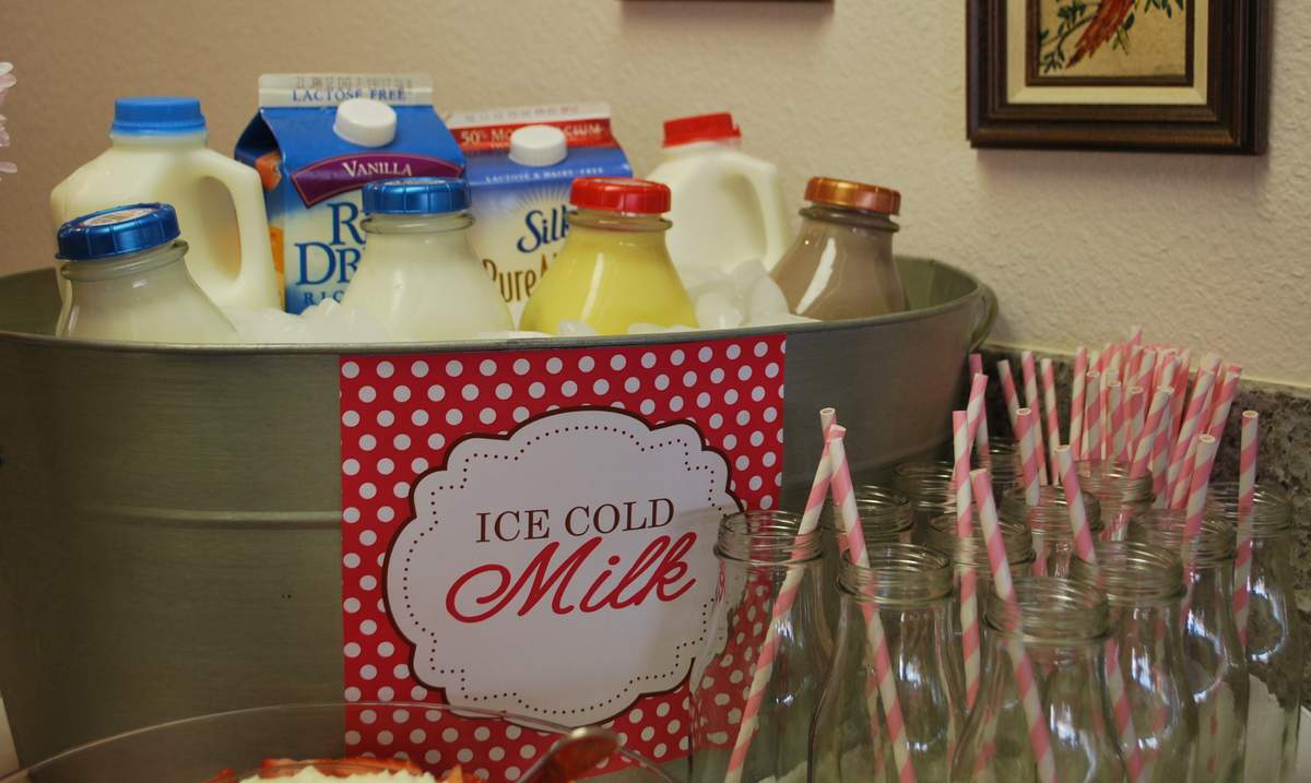 Cookies and milk Birthday Party Ideas | Photo 7 of 14 | Catch My Party