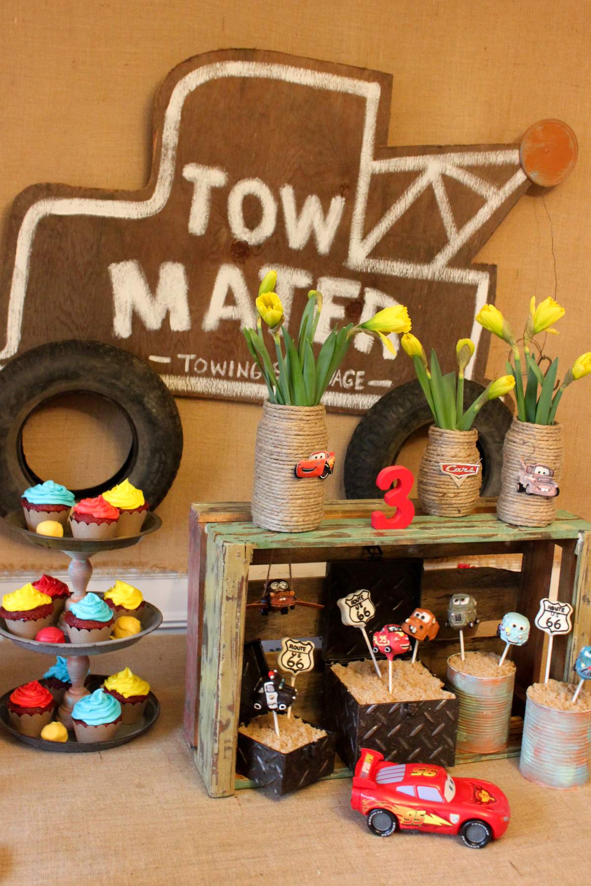 Vintage Radiator Springs Birthday Party Birthday Party Ideas | Photo 32 ...