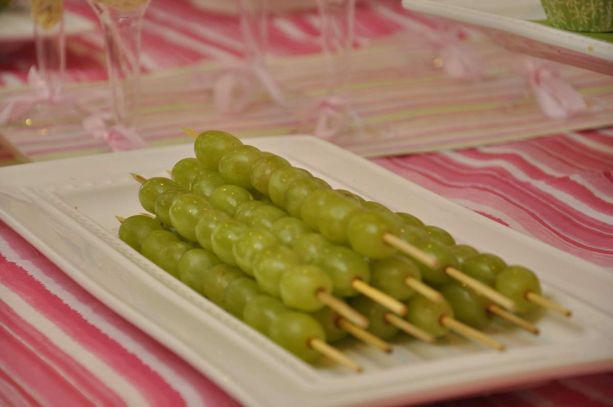 Baby Girl Raspberry and Lime Green Baby Shower Party Ideas | Photo 13 ...