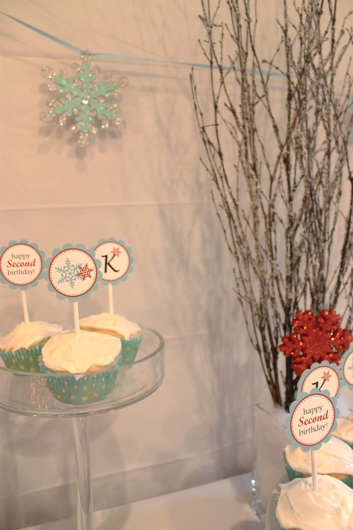 Winter Wonderland Snowflake Birthday Party Ideas | Photo 5 of 9 | Catch ...