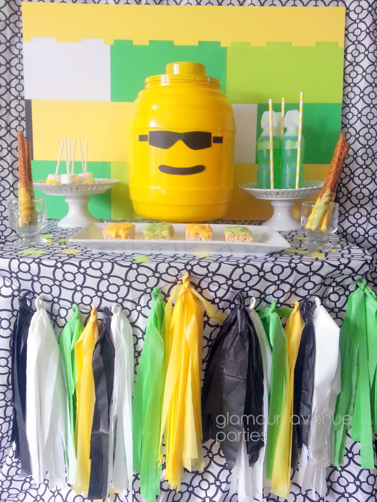 Lego theme / Birthday "Lime Green & Yellow Lego Inspired Theme" | Catch ...