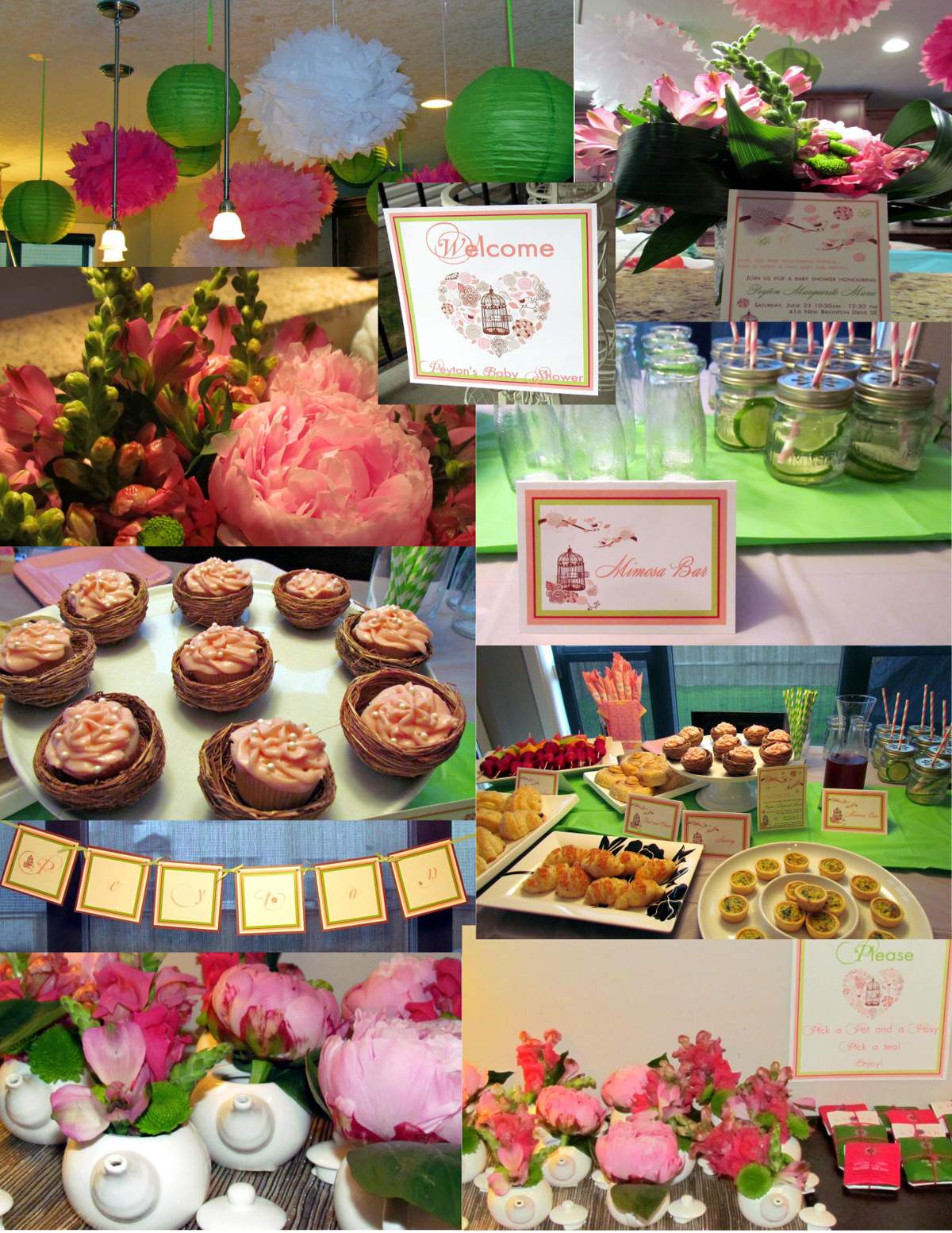 Birds/Nest / Baby Shower "Vintage Bird Baby Shower" | Catch My Party