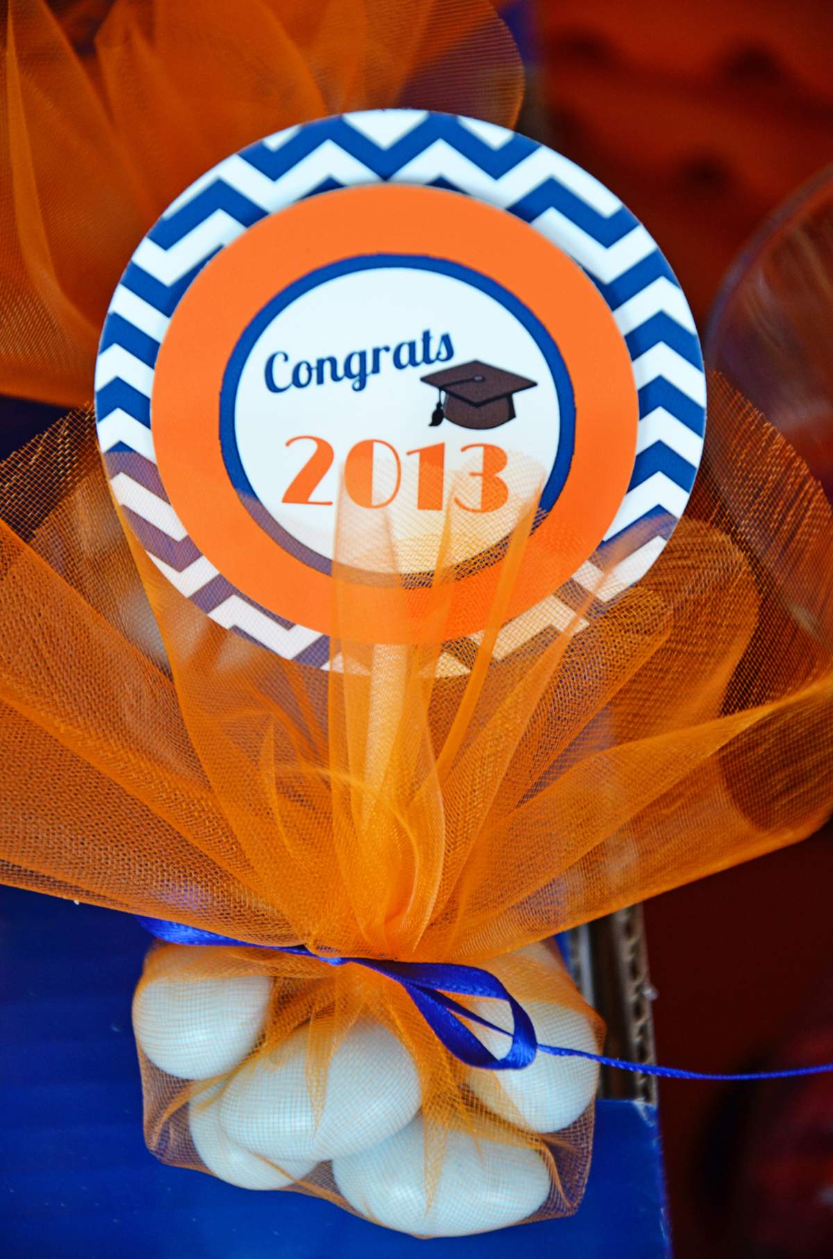 Orange/blue Graduation/End of School Party Ideas | Photo 1 of 40 ...