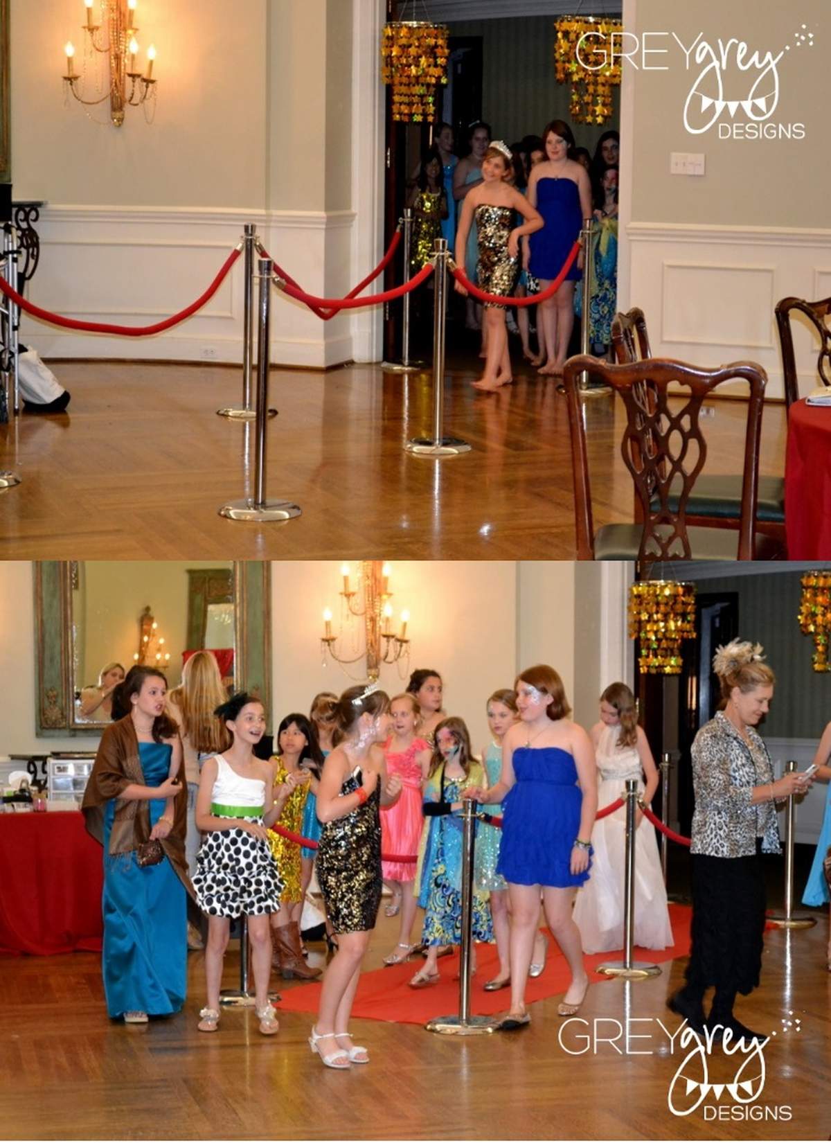 Red, red carpet, Hollywood, Golden Statue Birthday Party Ideas | Photo ...
