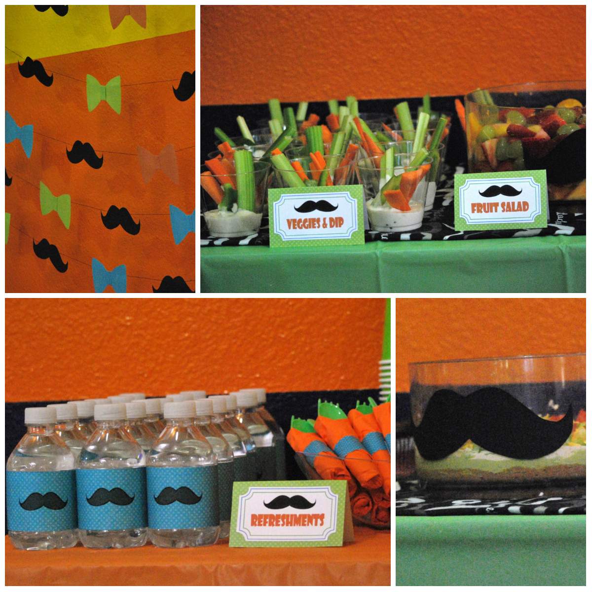 Little Man Mustache Bash Birthday Party Ideas | Photo 9 of 12 | Catch ...