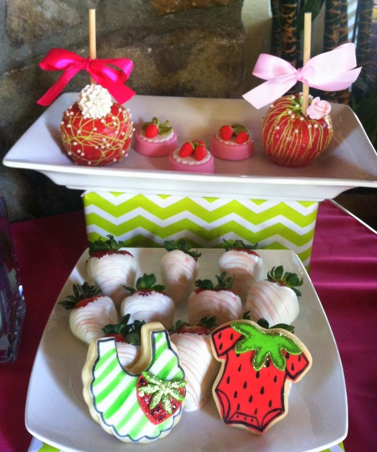 Strawberry Theme Baby Shower Party Ideas | Photo 9 of 12 | Catch My Party