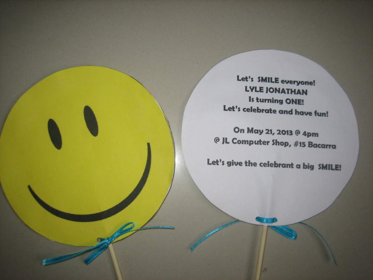 SMILEY! Birthday Party Ideas | Photo 1 of 14 | Catch My Party