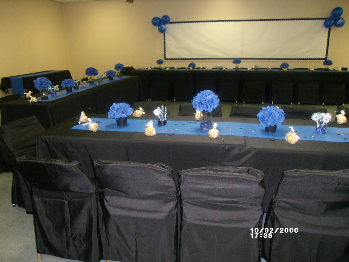 Black and Blue Graduation/End of School Party Ideas | Photo 3 of 6 ...