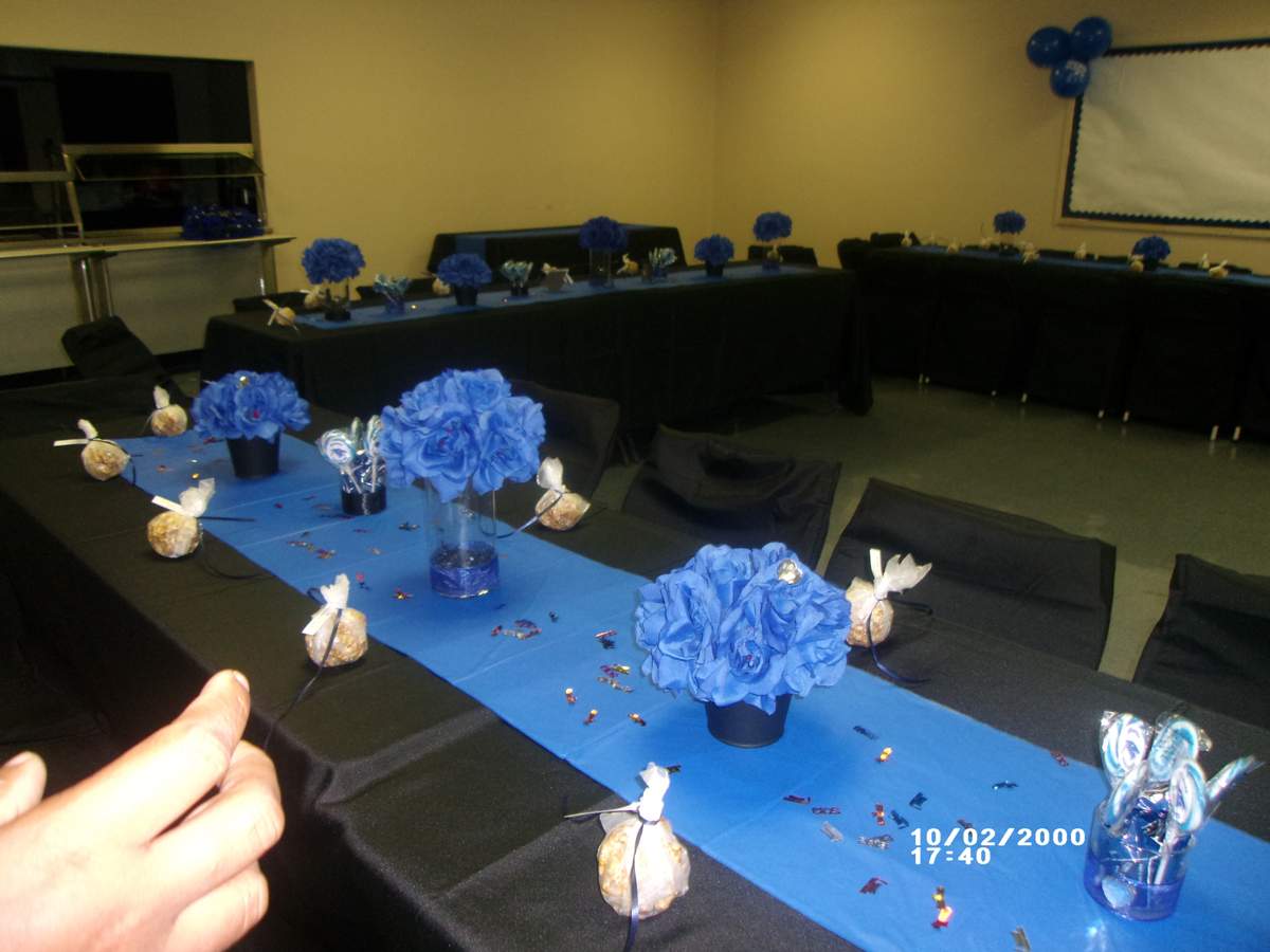Black and Blue Graduation/End of School Party Ideas | Photo 3 of 6 ...