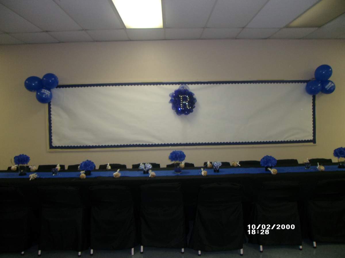 Black and Blue Graduation/End of School Party Ideas | Photo 2 of 6 ...