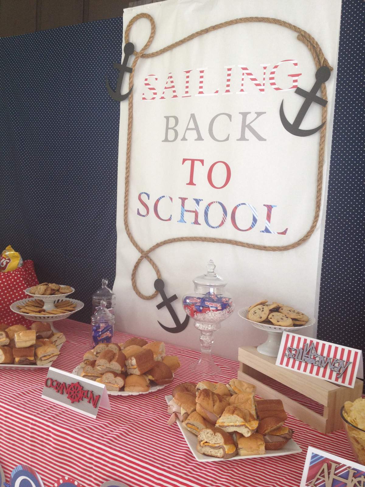 Nautical Back to School Party Ideas | Photo 1 of 3 | Catch My Party