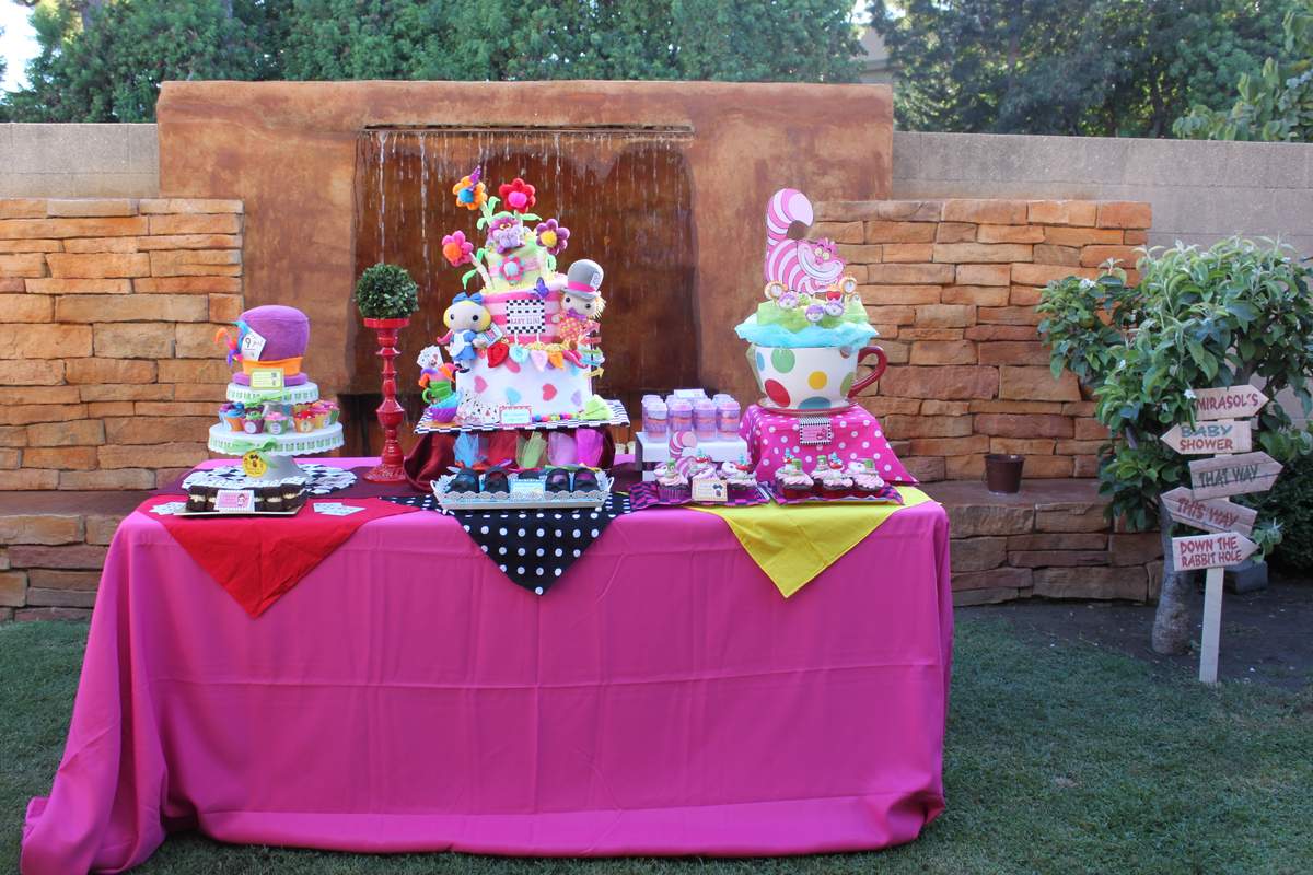 Alice In Wonderland Mad Tea Party Baby Shower Party Ideas | Photo 11 of ...