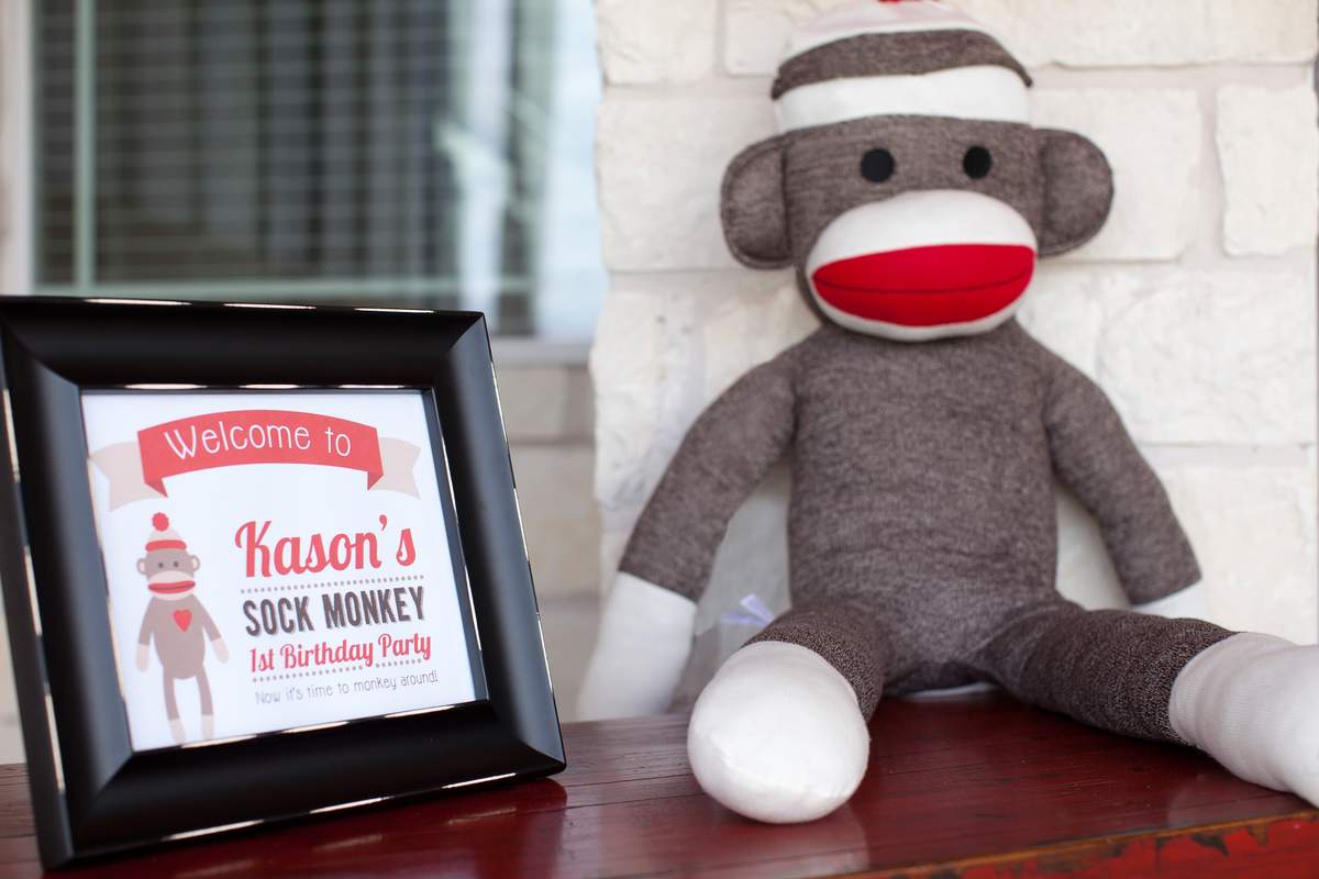 Sock Monkey Birthday Party Ideas | Photo 5 of 62 | Catch My Party