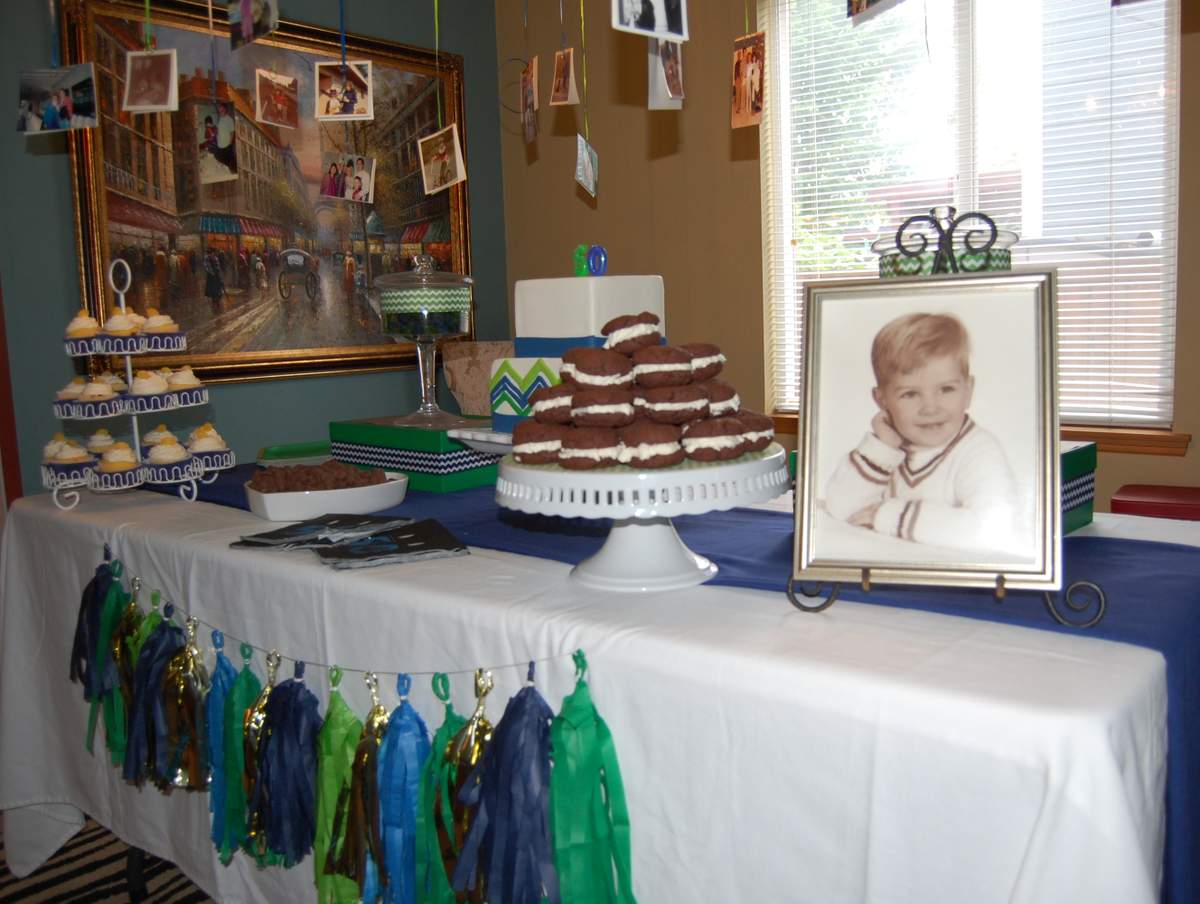 Blue and Green Chevron Birthday Party Ideas | Photo 2 of 7 | Catch My Party