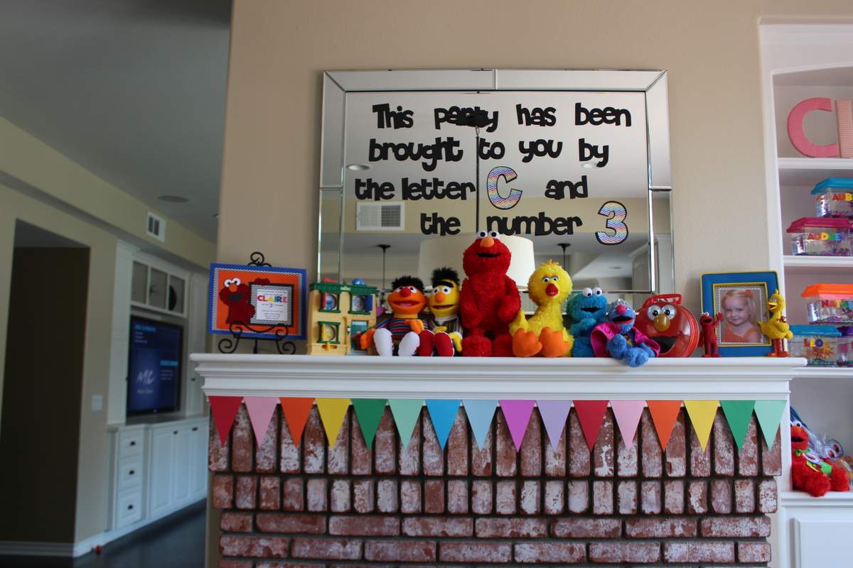 Elmo, Sesame street, rainbow Birthday Party Ideas | Photo 12 of 30 ...