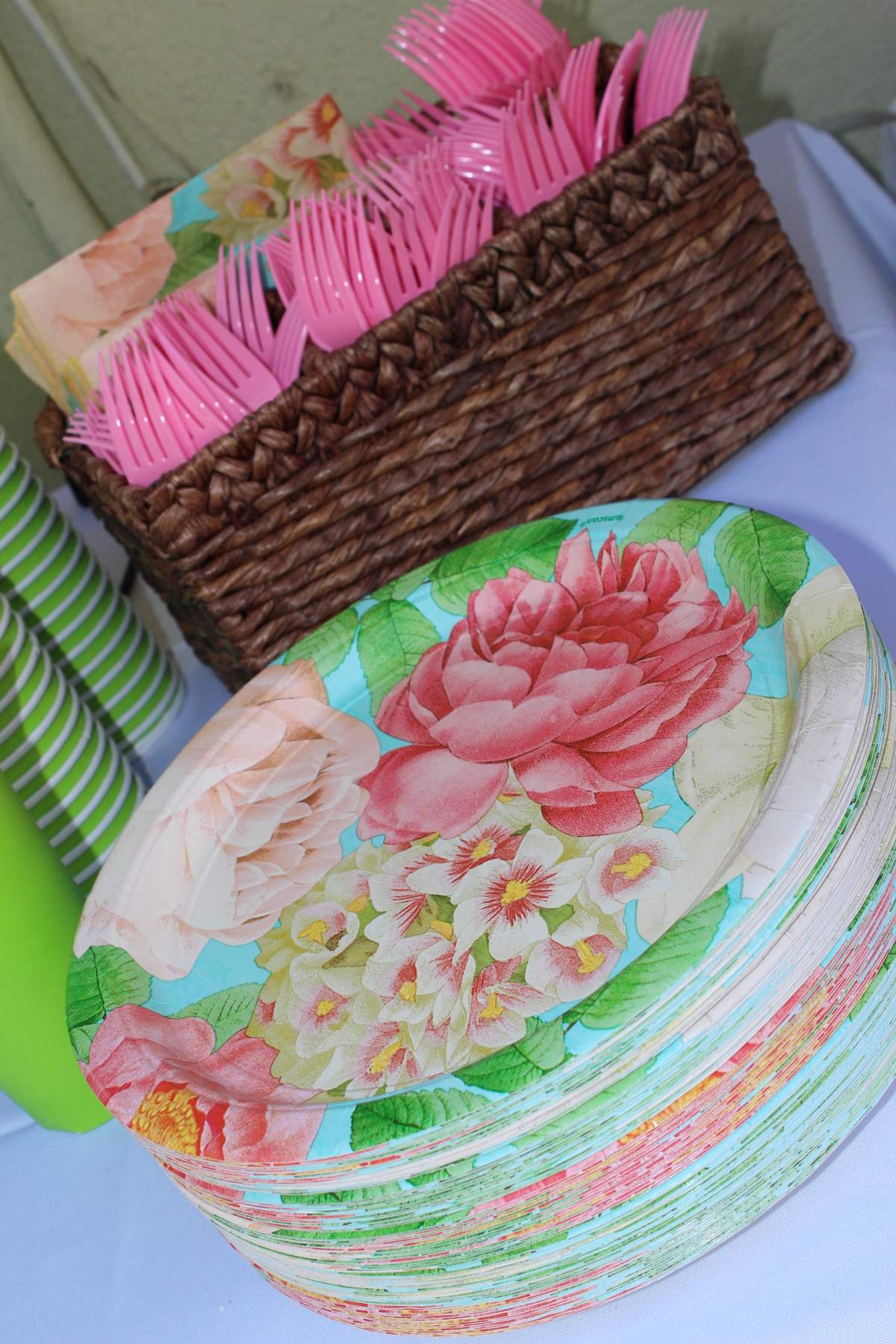 Rose Theme 1st Birthday Birthday Party Ideas | Photo 1 of 31 | Catch My ...