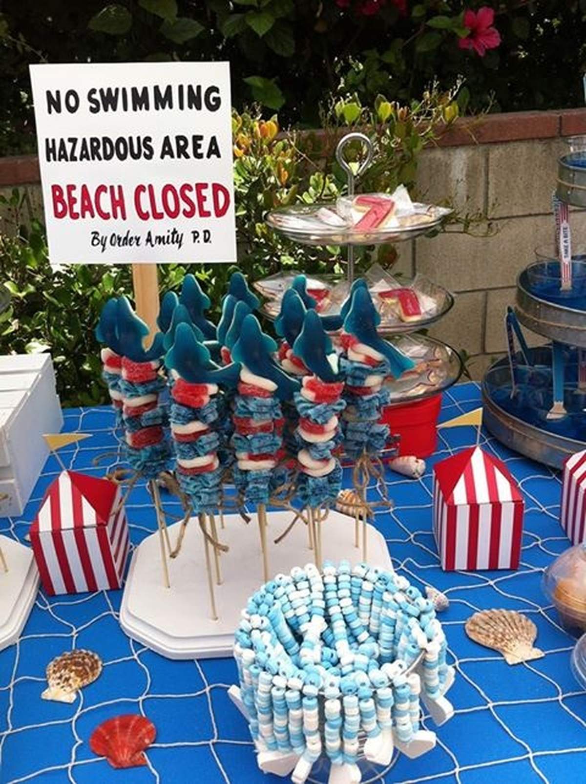 Jaws Birthday Party Ideas | Photo 27 of 41 | Catch My Party