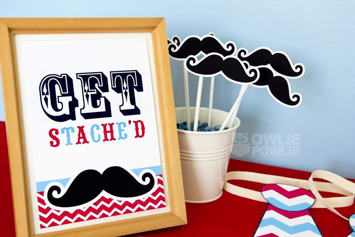 Little Man Mustache Bash Baby Shower Party Ideas | Photo 1 of 23 ...