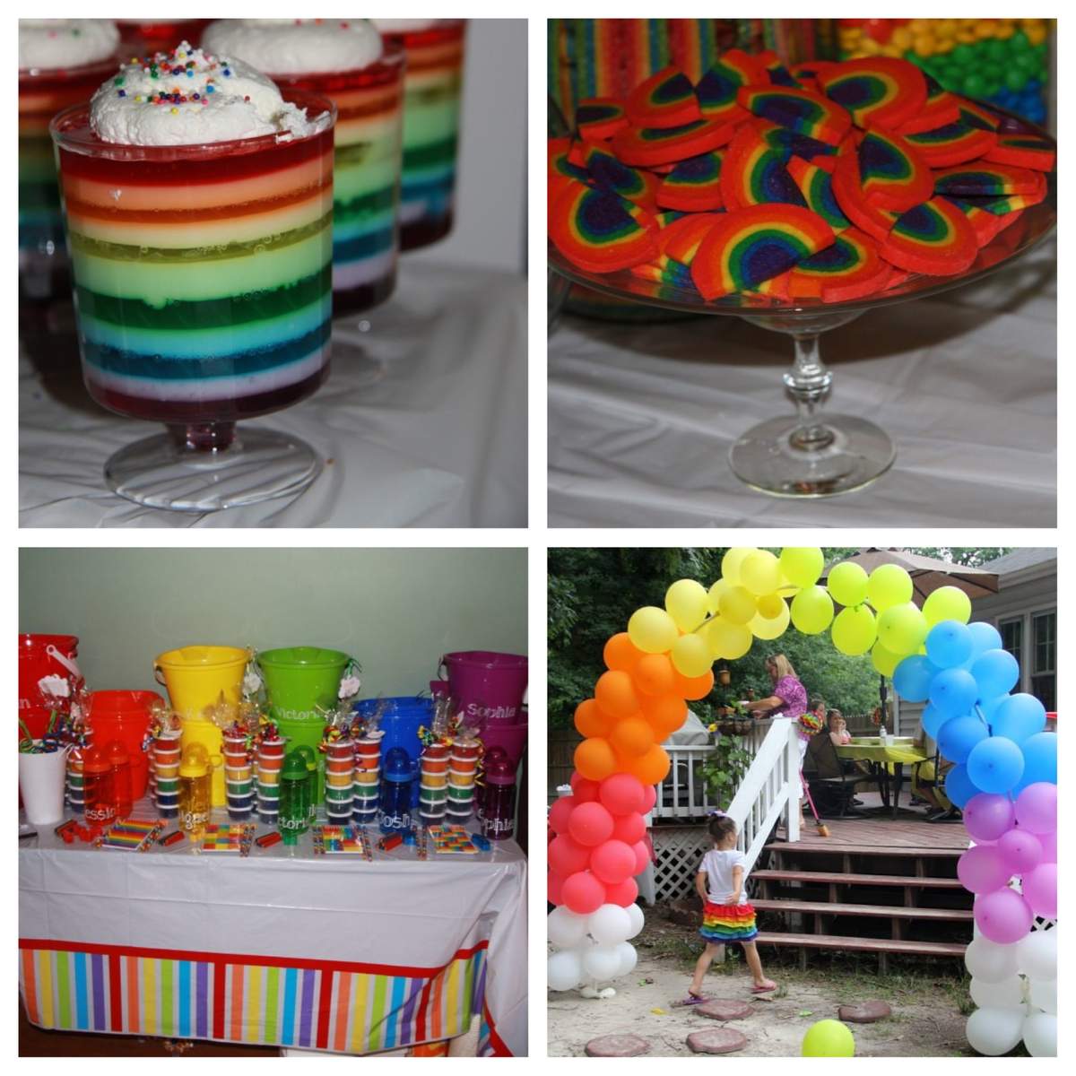 Rainbow Party Birthday Party Ideas | Photo 21 of 33 | Catch My Party