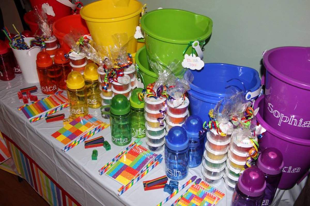 Rainbow Party Birthday Party Ideas | Photo 21 of 33 | Catch My Party