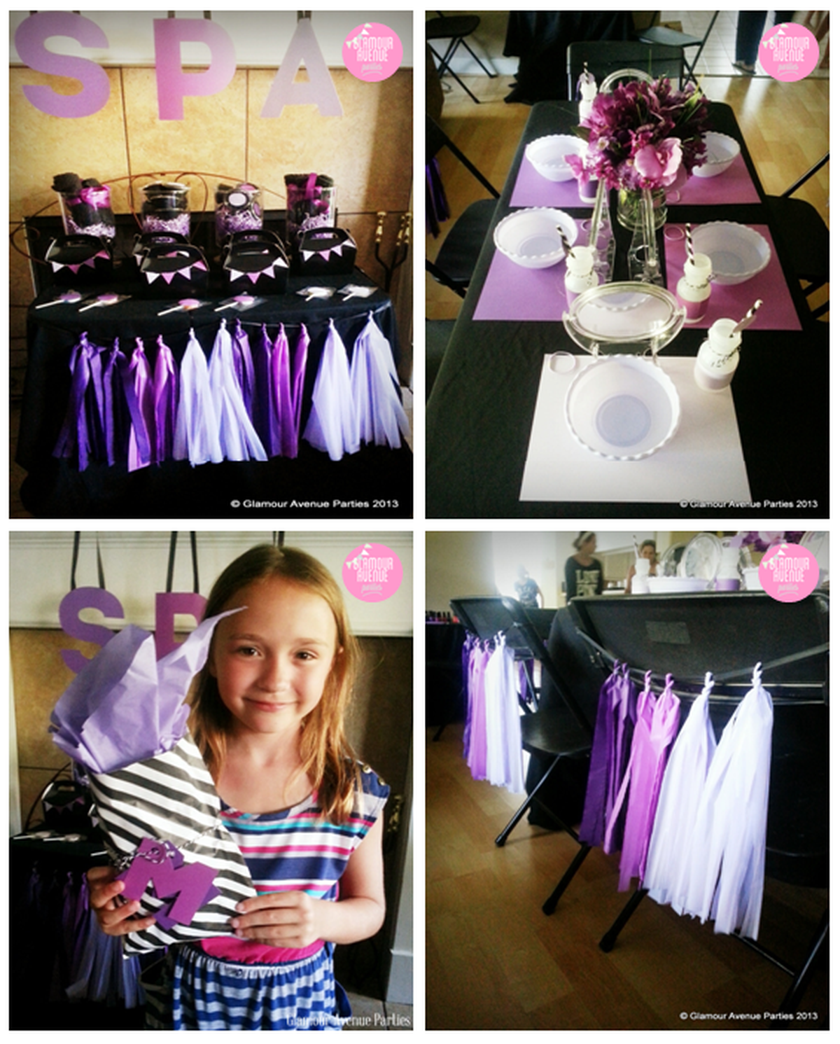 Spa Party / Birthday "Purple Ombre Beauty Spa" | Catch My Party
