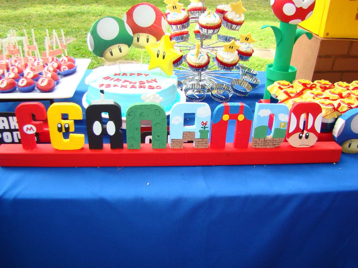 Super Mario Brothers Birthday Party Ideas | Photo 15 of 23 | Catch My Party